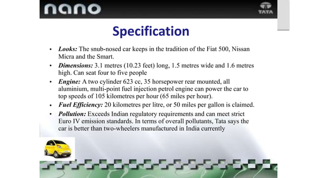 Tata Nano Case Study | PPTX