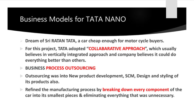 Tata Nano Case Study | PPTX