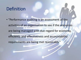 Performance Audit | PPTX
