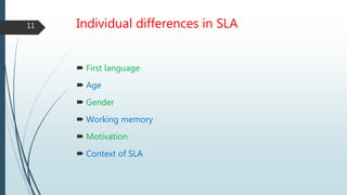 second language acquisition | PPTX