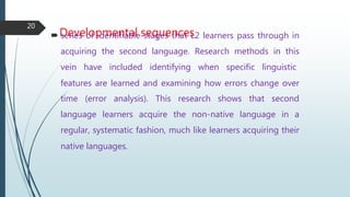 second language acquisition | PPTX