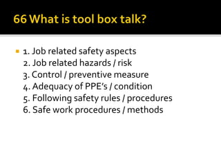 150 Question Answers | Occupational Health & Safety | PPTX