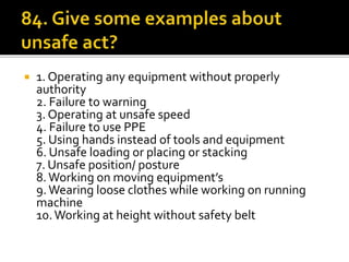150 Question Answers | Occupational Health & Safety | PPTX