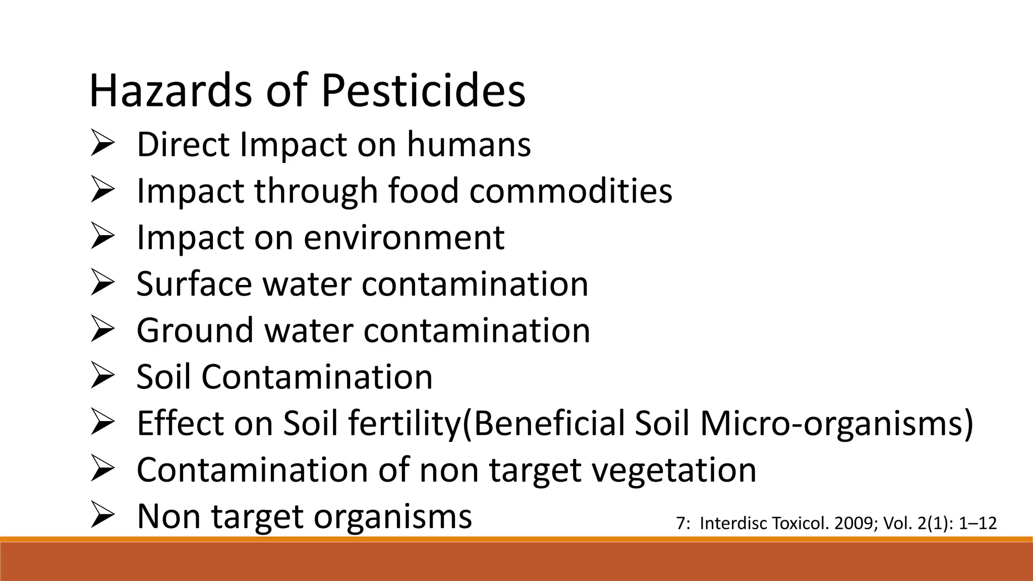Impact of Pesticides on Environment | PPTX