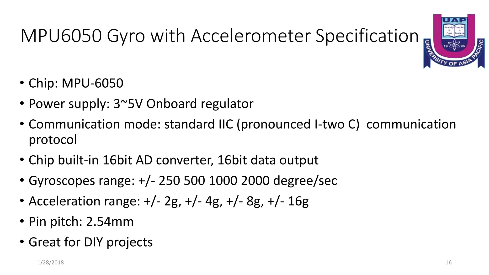 Hand gesture controlled robot with arduino | PPTX