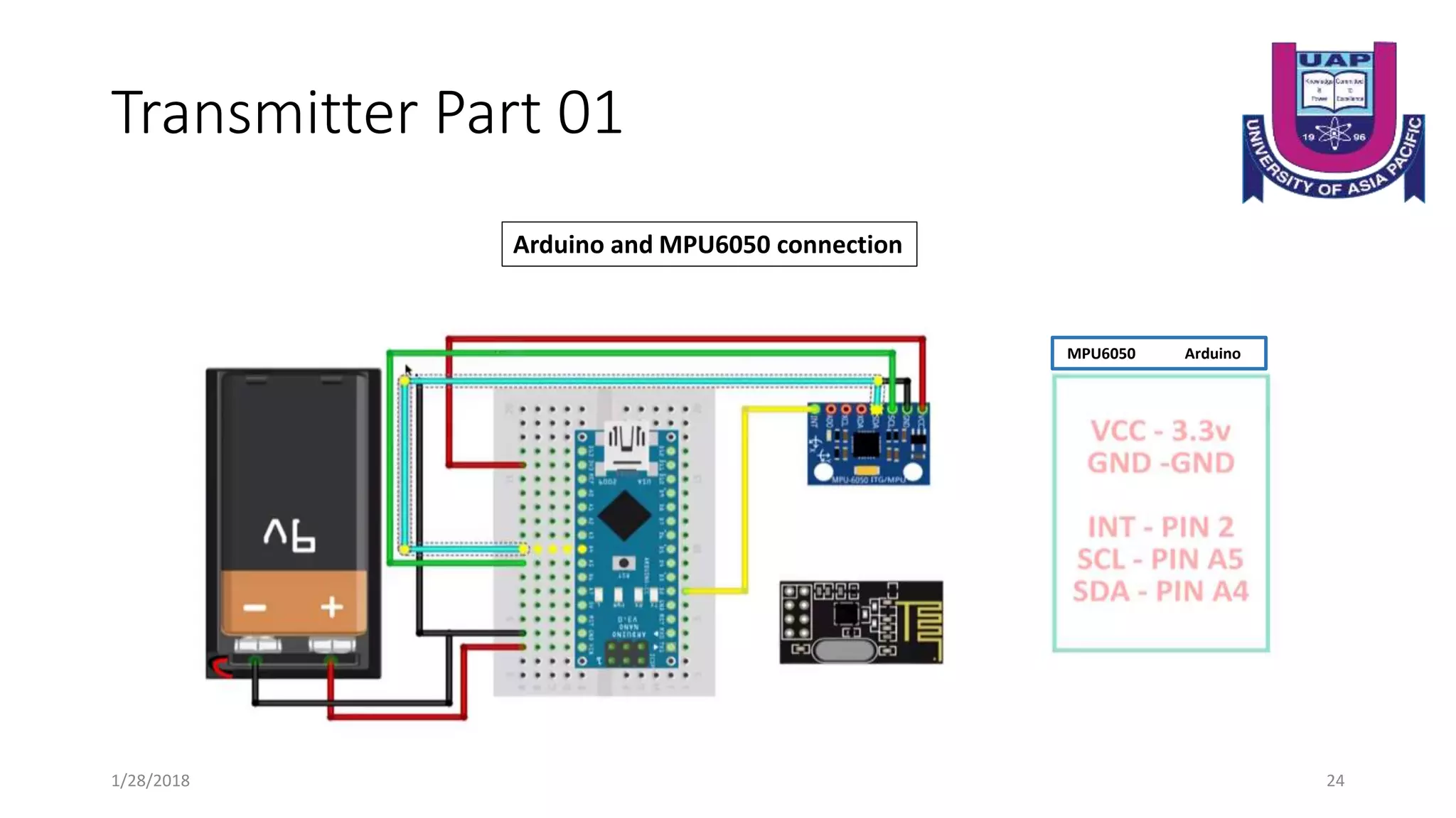 Hand gesture controlled robot with arduino | PPTX