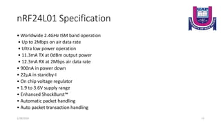 Hand gesture controlled robot with arduino | PPTX