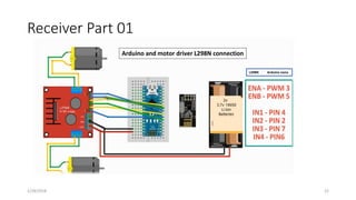 Hand gesture controlled robot with arduino | PPTX