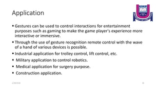 Hand gesture controlled robot with arduino | PPTX