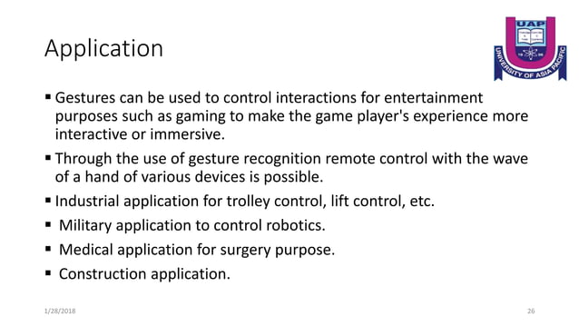 Hand gesture controlled robot with arduino | PPTX