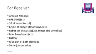 Hand gesture controlled robot with arduino | PPTX