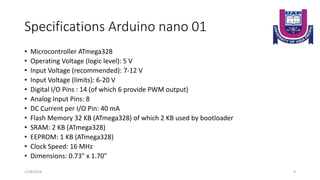 Hand gesture controlled robot with arduino | PPTX