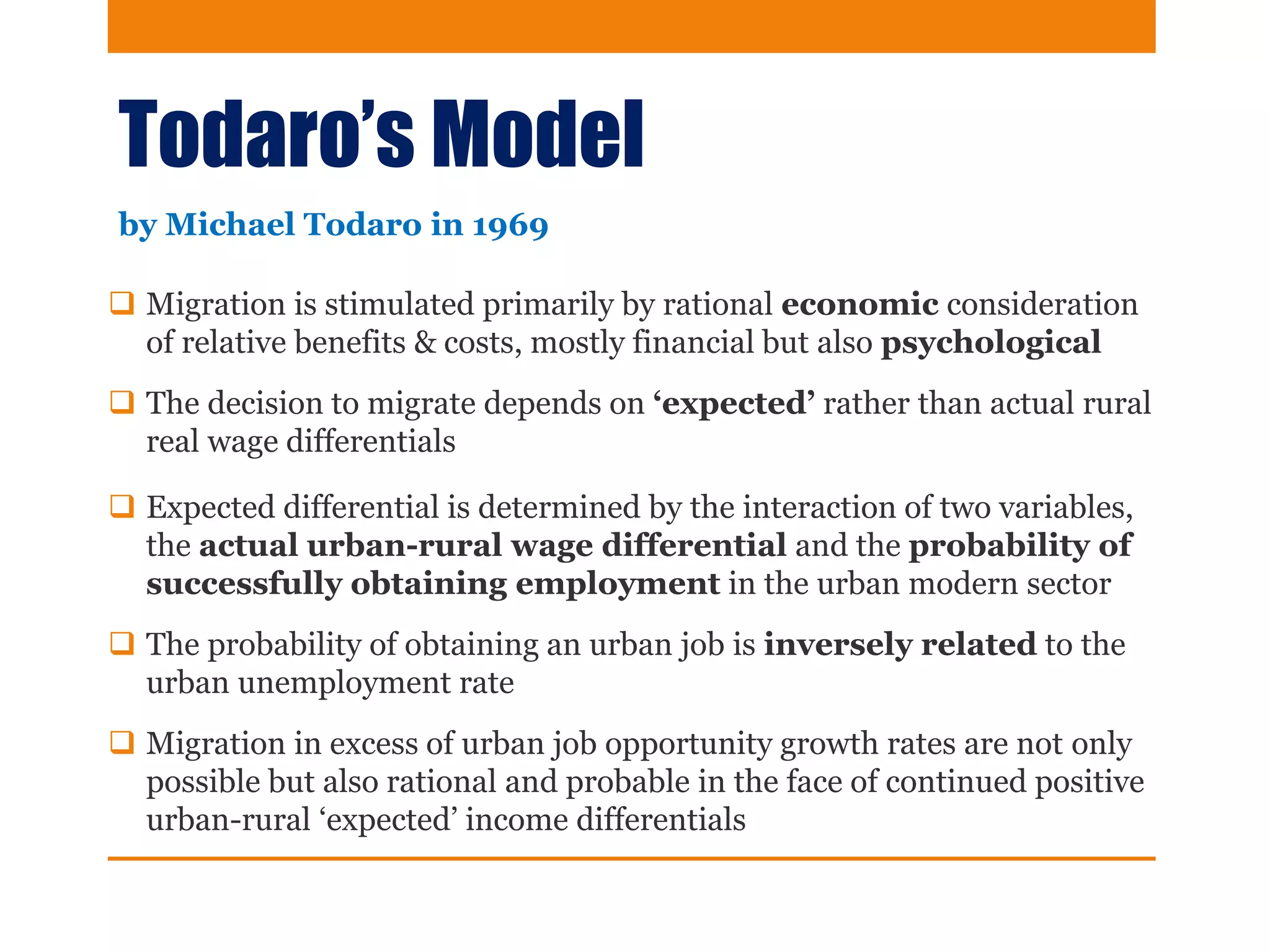 Theories of Migration | PPTX
