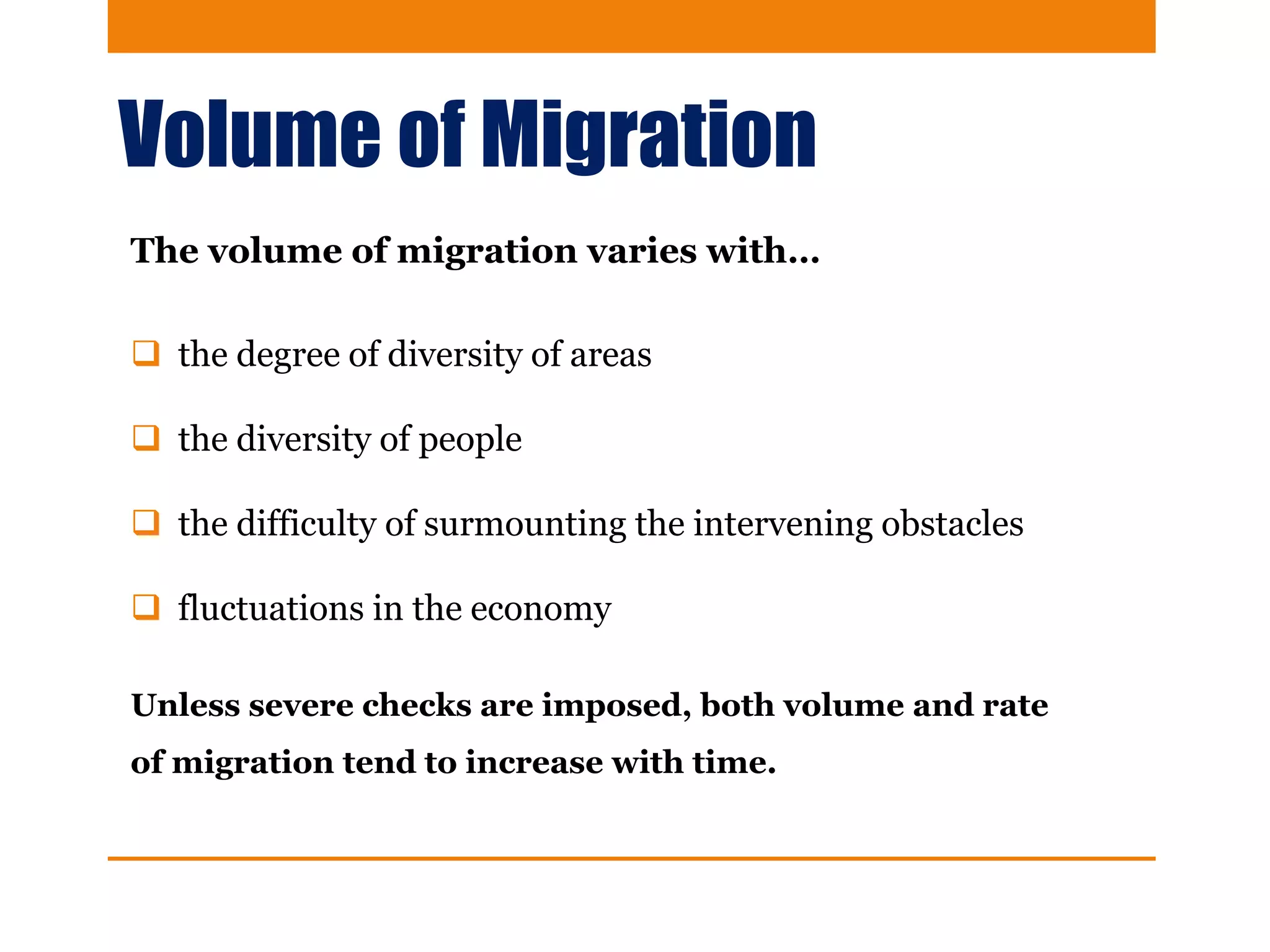 Theories of Migration | PPTX