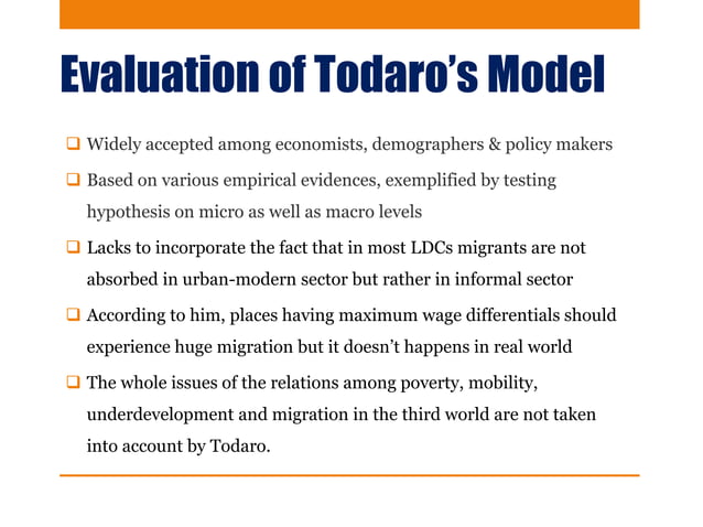 Theories of Migration | PPTX | Geography | Science