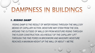 DAMPNESS IN BUILDINGS | PPTX