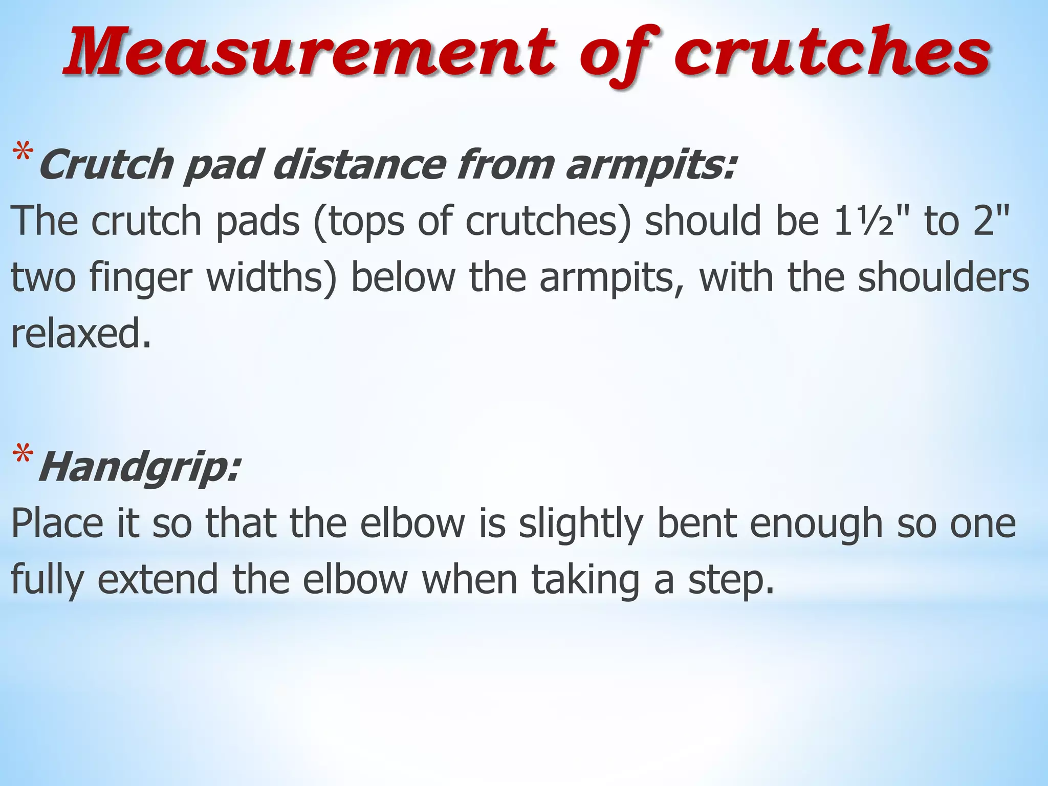 CRUTCH WALKING | PPTX