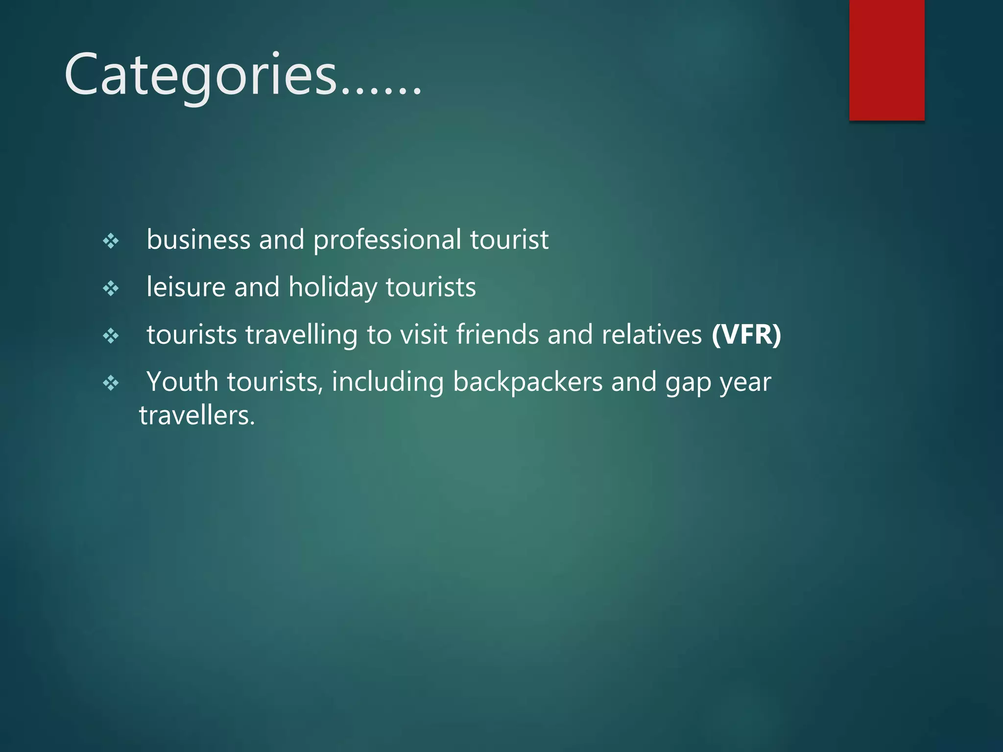 who is tourist and types of tourist | PPTX | Travel Type | Travel