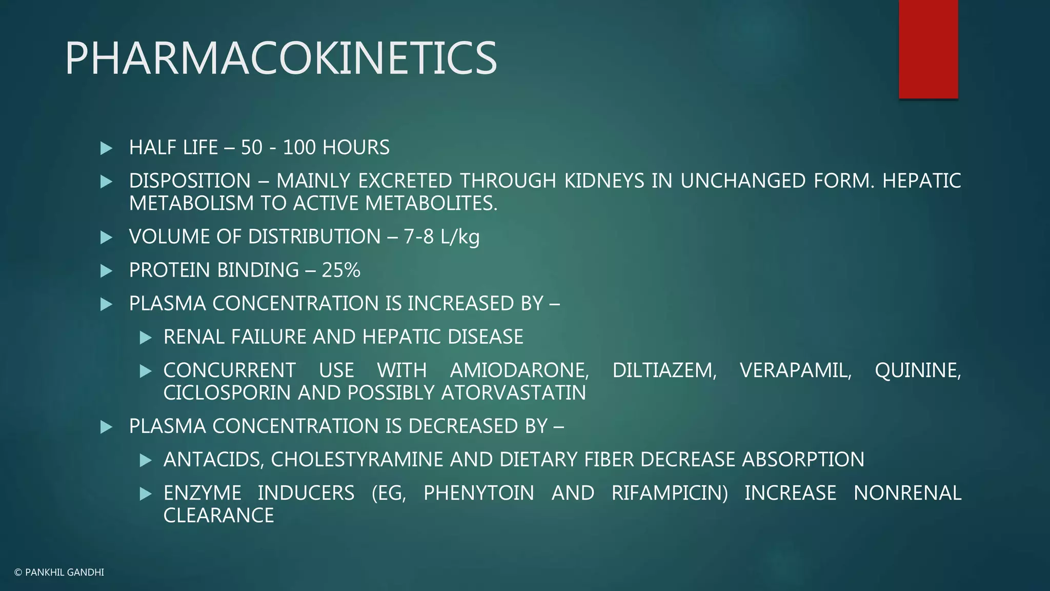 DIGOXIN: Therapeutic Drug Monitoring | PPTX