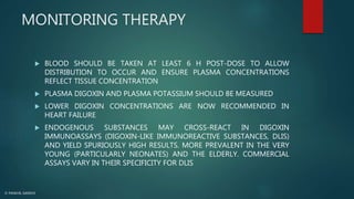 DIGOXIN: Therapeutic Drug Monitoring | PPTX