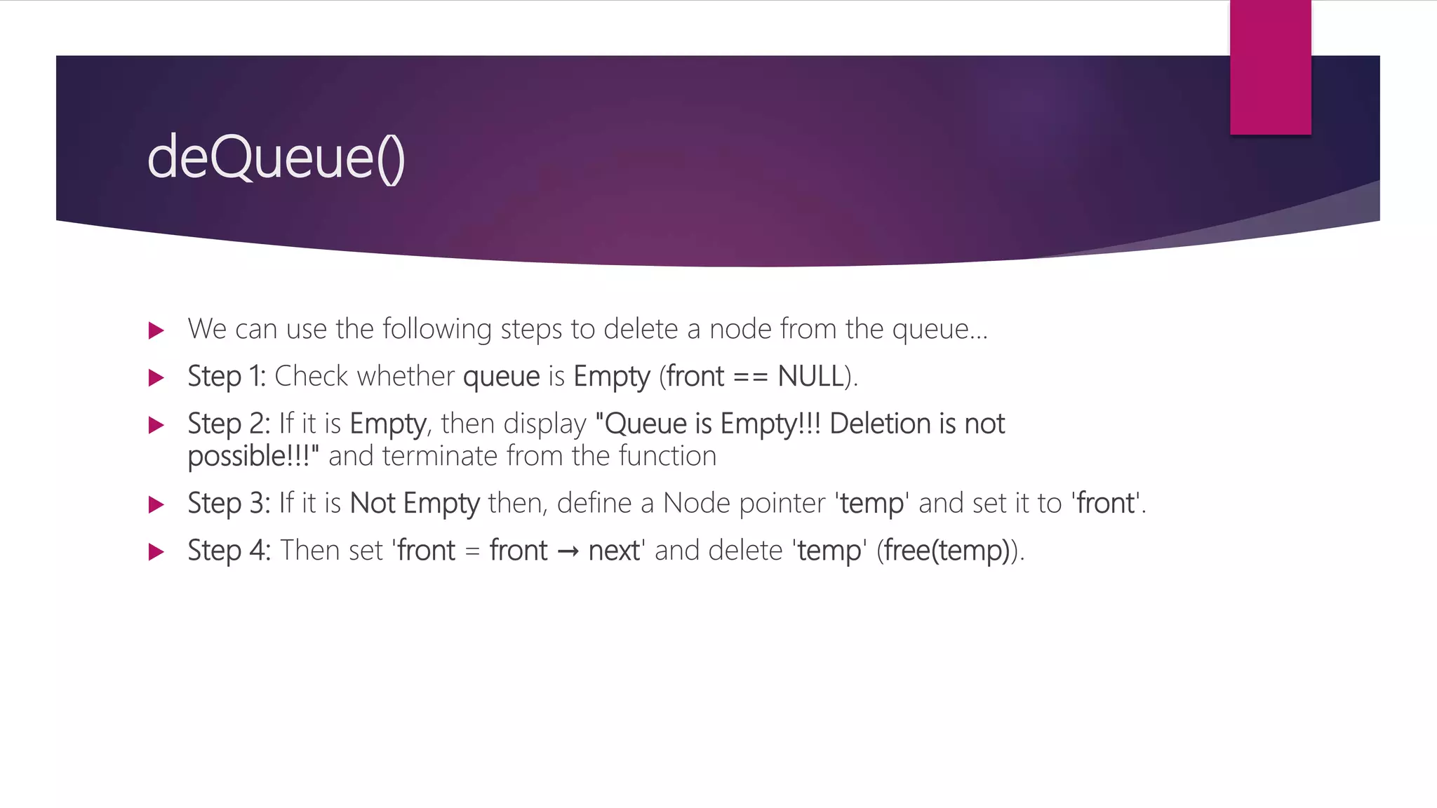 queue | PPT