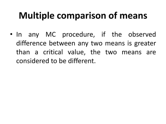 Ducan’s multiple range test - - Dr. Manu Melwin Joy - School of ...