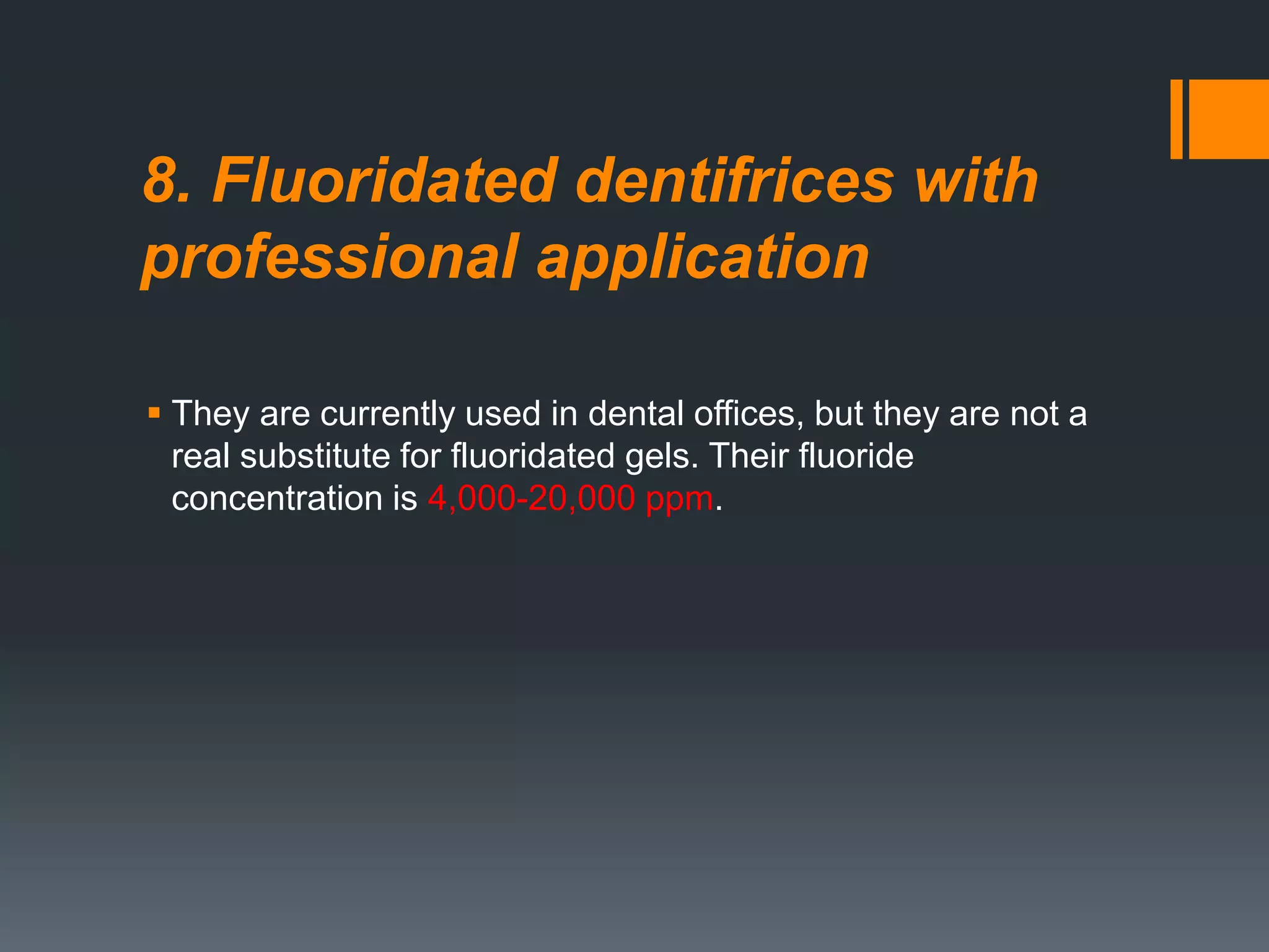 Recent materials and techniques of fluoride application for caries ...
