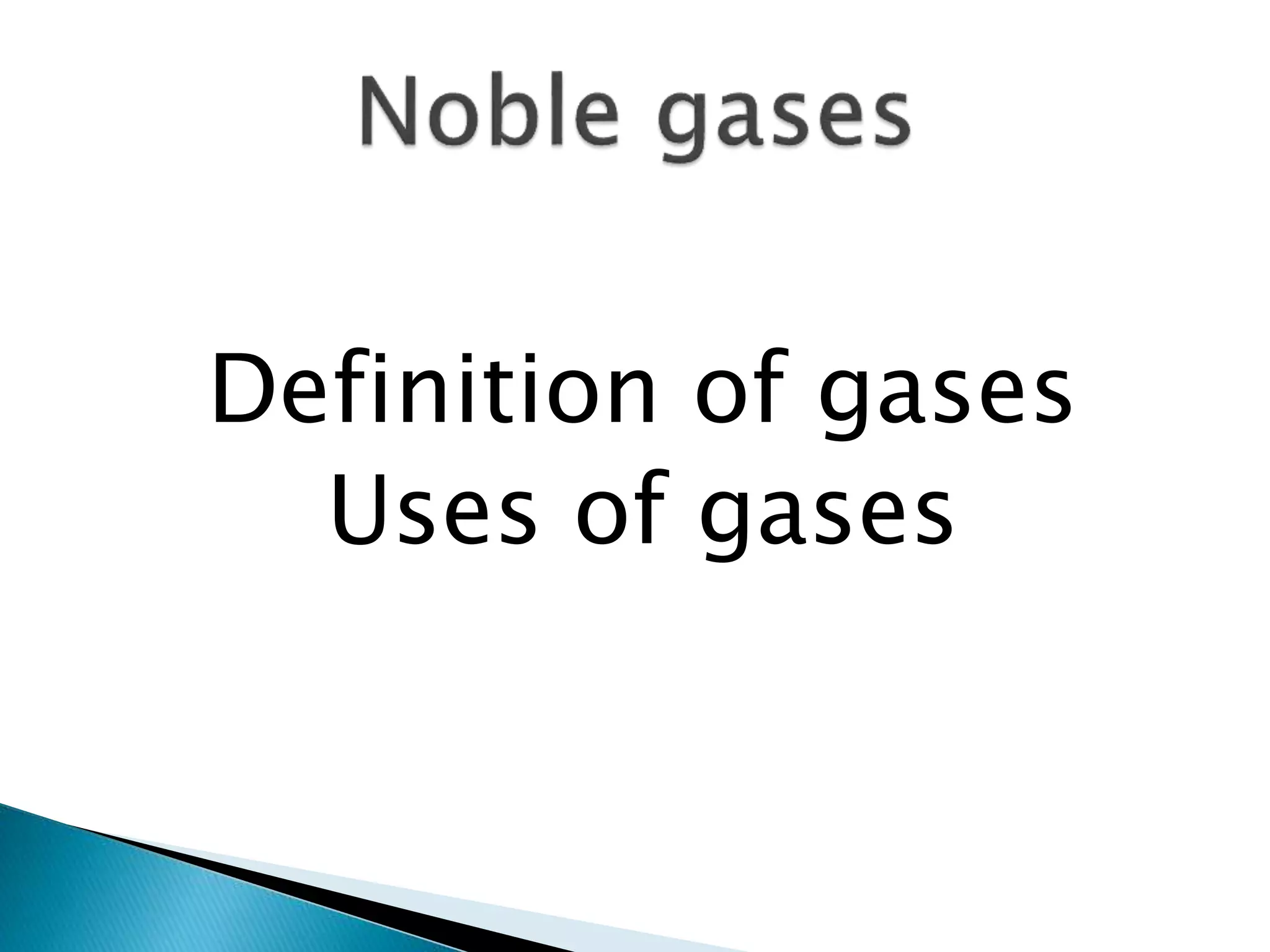 Noble gases | PPTX