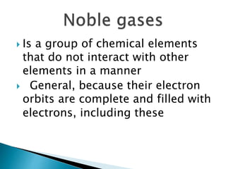 Noble gases | PPTX