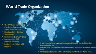 INDAI AS A PART OF WTO | PPT