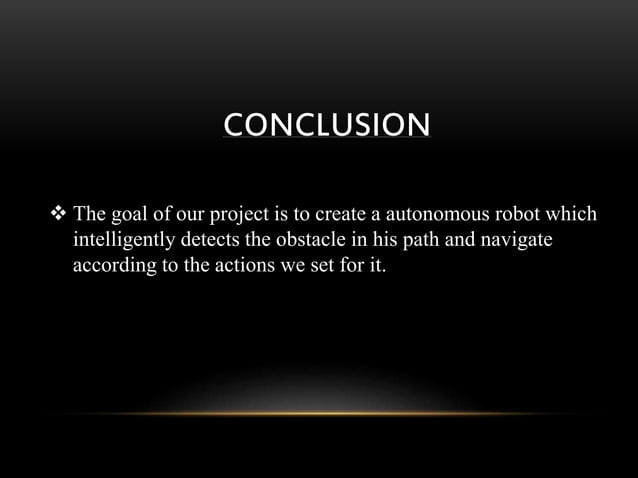 OBSTACLE AVOIDING CAR | PPTX | Robotics | Technology & Computing