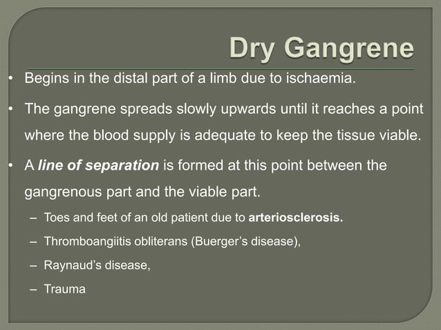 Gangrene | PPTX