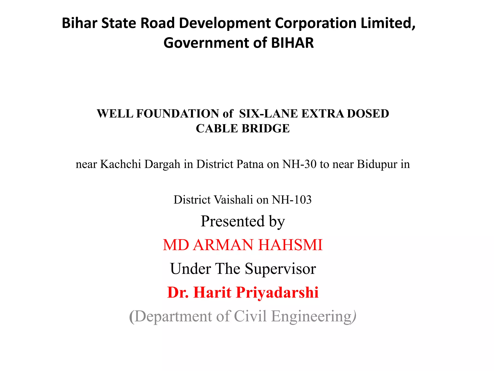 well foundation of six lane new ganga bridge near kacchi dargah in ...
