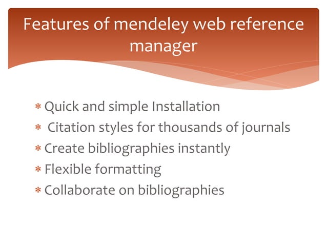 Comparison of selected reference management tools : A View | PPT