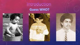 Celebrity Shah Rukh Khan bio | PPTX | Movies | Entertainment