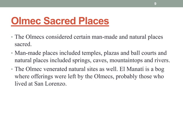 Olmec Civilization | PPTX | Geography | Science