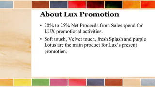 Marketing Report on Lux Bangladesh | PPTX | Skin Care | Beauty