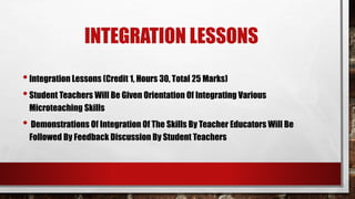 Micro teaching & Integrated Lesson | PPTX
