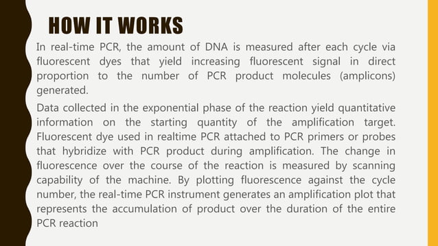 Real time PCR practical training | PPTX