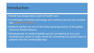 Medical Textile | PPTX