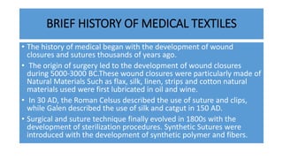 Medical Textile | PPTX