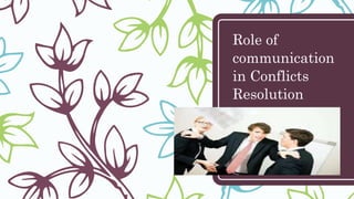 conflict resolution | PPTX