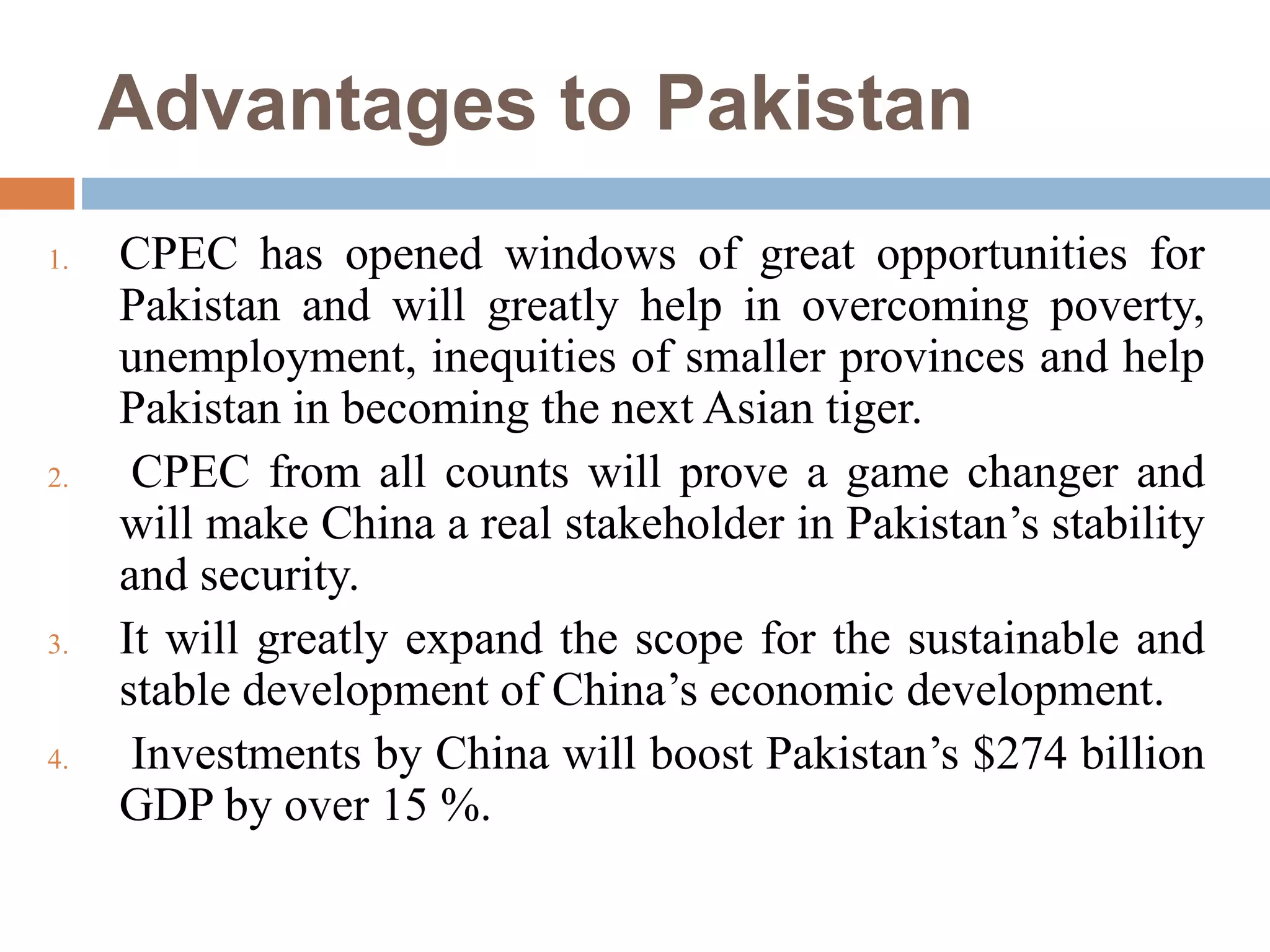 China Pakistan Economic corridor (CPEC) | PPTX