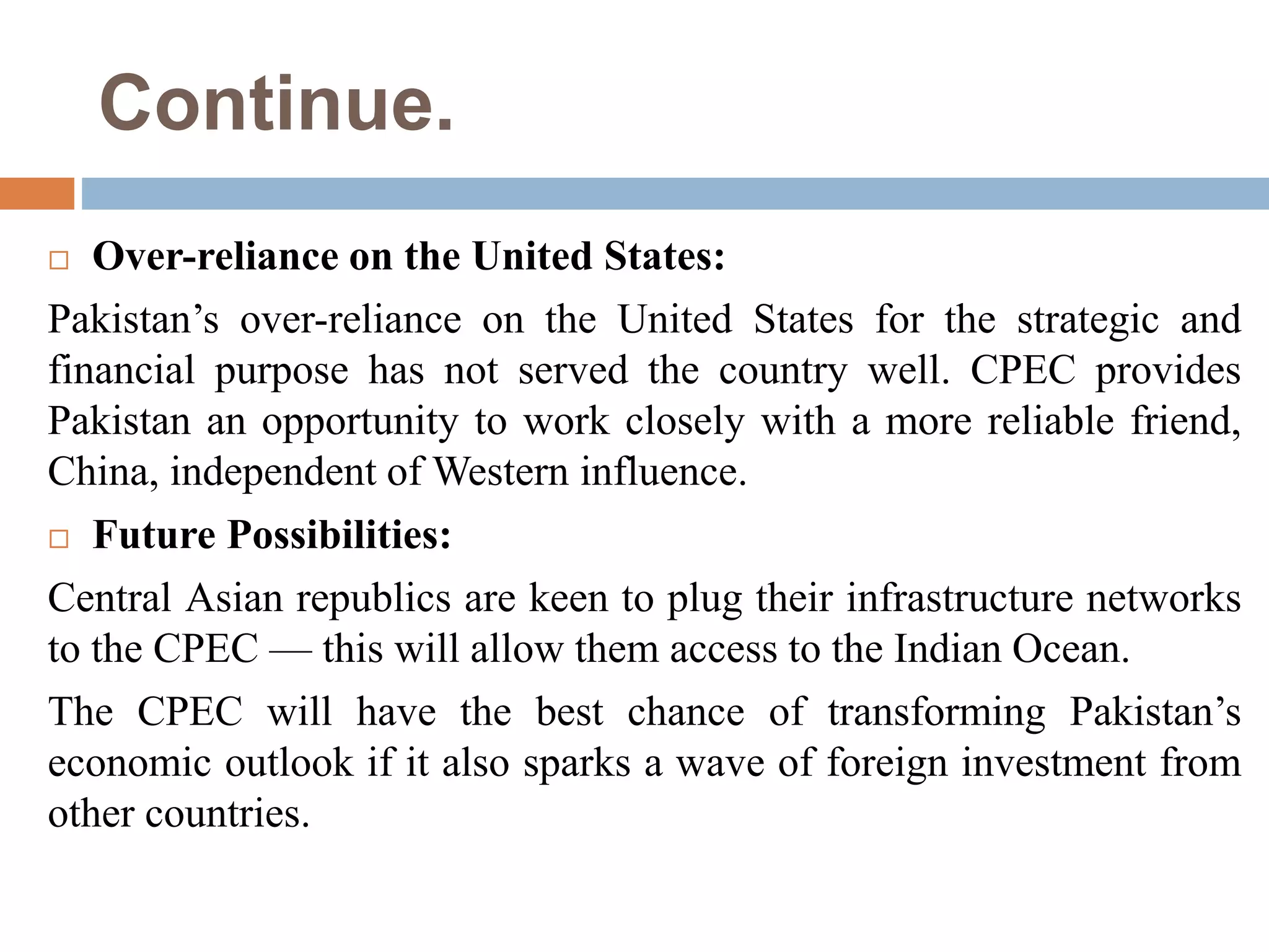 China Pakistan Economic corridor (CPEC) | PPTX