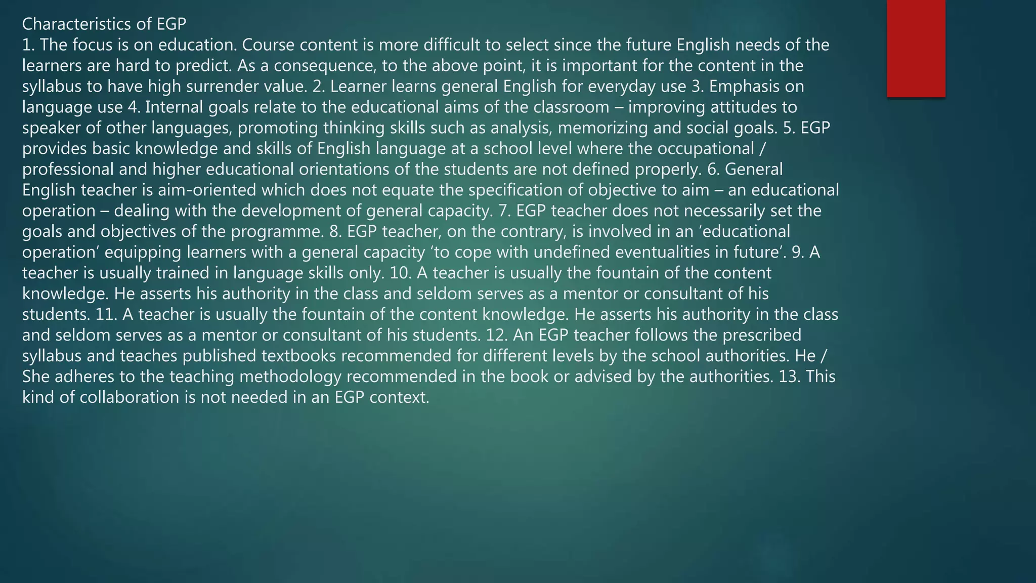 Difference between EGP and ESP | PPTX