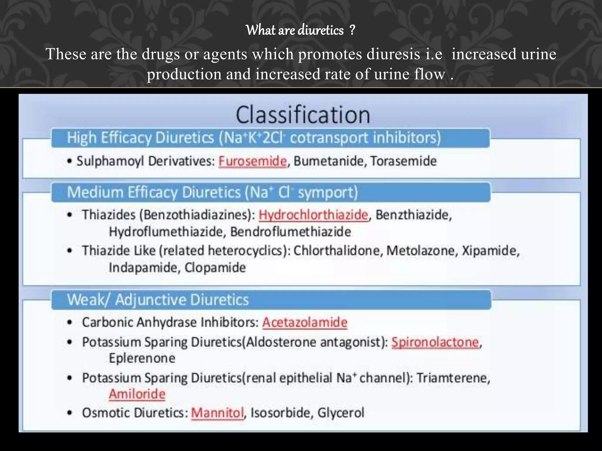 New microsoft power point presentation on Diuretics | PPTX | Chemistry ...