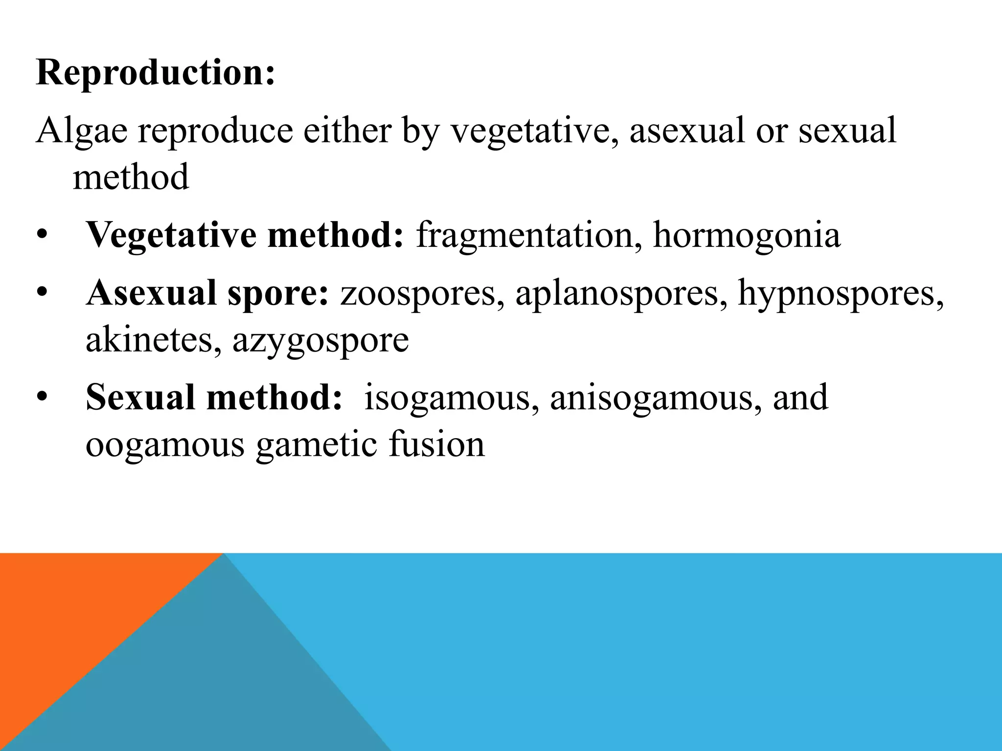 Phycology- GENERAL CHARACTERISTICS OF ALGAE | PPTX