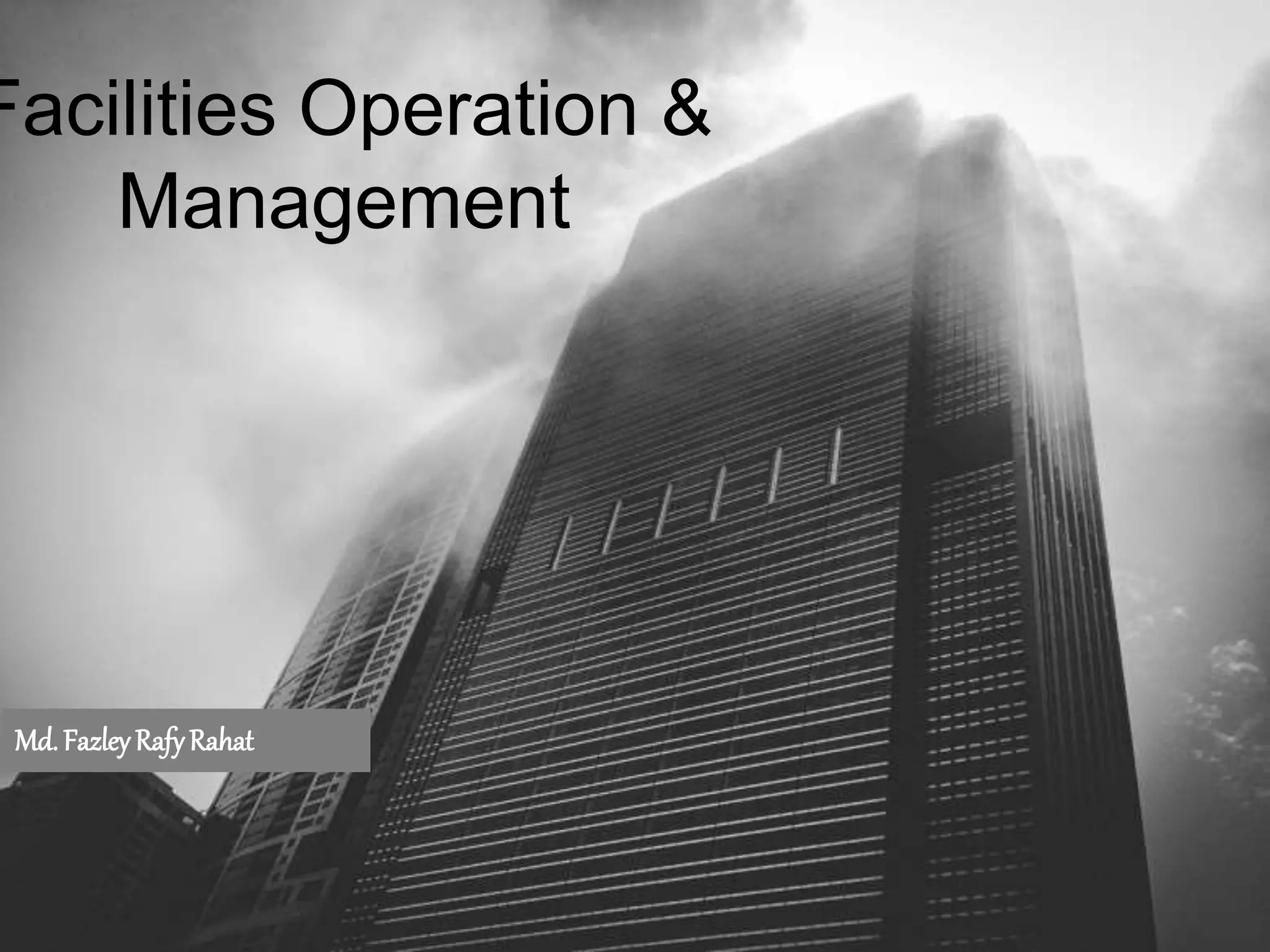 Facilities Operation & Management (McDonald's Overview) | PPTX
