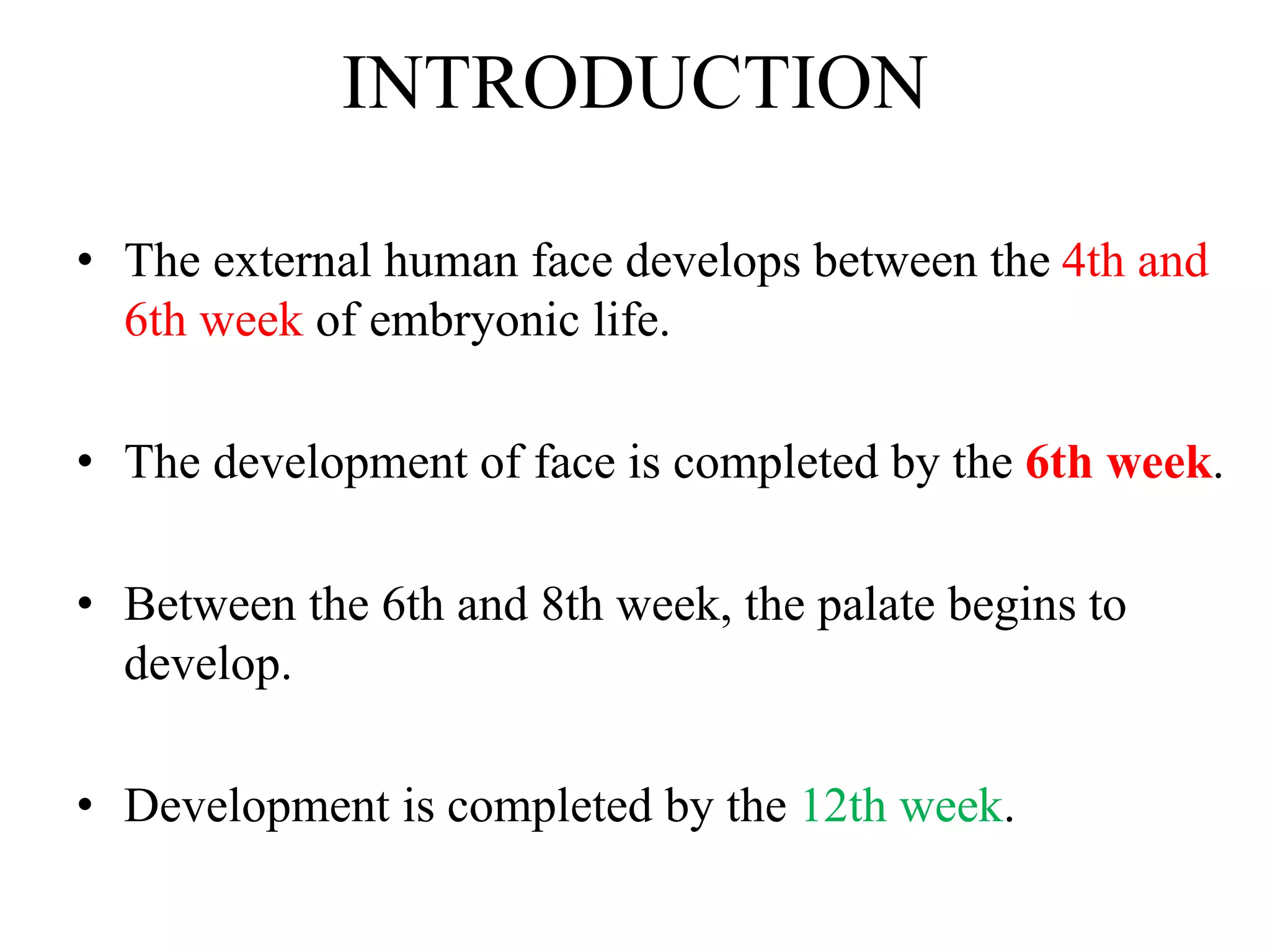 Development of Face and Palate including Anomalies of palate | PPTX