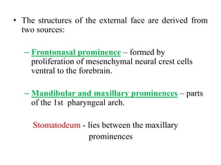 Development of Face and Palate including Anomalies of palate | PPTX